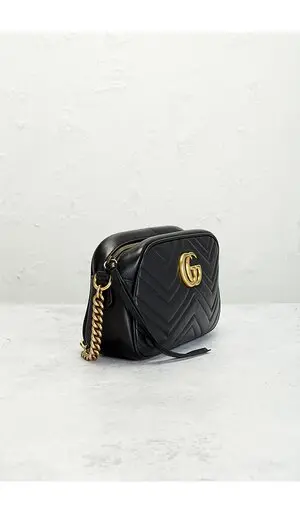 FWRD RENEW Gucci Gg Marmont Shoulder Bag - Black
