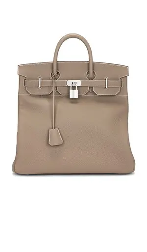 FWRD RENEW Hermes Togo Haut A Courroies Birkin 40 Handbag - Tan