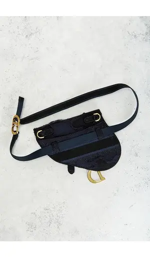 FWRD RENEW Dior Embroidered Saddle Belt Bag