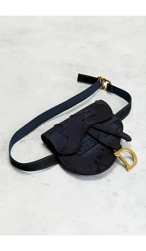 FWRD RENEW Dior Embroidered Saddle Belt Bag