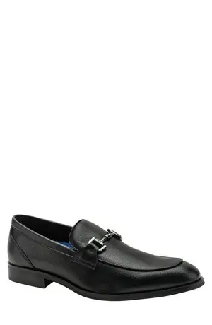 KENNETH COLE Miller Faux Leather Bit Loafer - Black