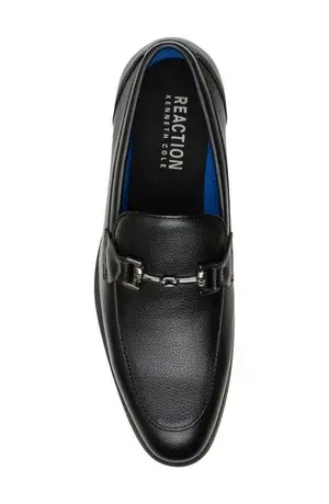 KENNETH COLE Miller Faux Leather Bit Loafer - Black