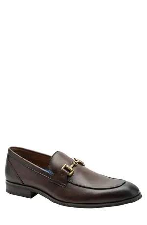 KENNETH COLE Miller Faux Leather Bit Loafer - Brown