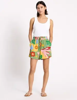 ALBARAY Tropique Print Shorts