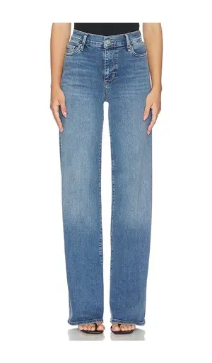 FRAME Le Slim Palazzo Long Jeans - Blue