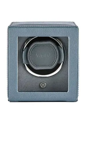 Wolf Single Watch Winder With Cover - Grey