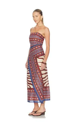 Johanna Ortiz Paraiso Agreste Ankle Dress - Multi