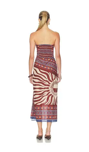 Johanna Ortiz Paraiso Agreste Ankle Dress - Multi