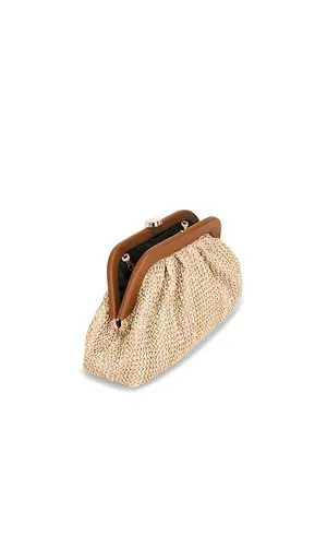 OLGA BERG Ash Woven Clutch