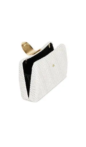 OLGA BERG Lindy Woven Clutch
