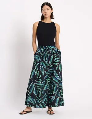 ALBARAY Painterly Palm Culottes