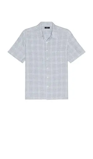 Theory Irving Relaxed Linen Shirt In . Also - Blue