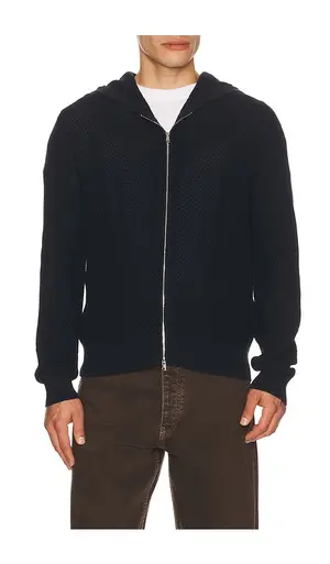 Theory Myhlo Full Zip Knit Hoodie