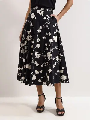 PHASE EIGHT Mavis Floral Skirt
