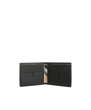 Burberry Logo Plaque Bifold Wallet