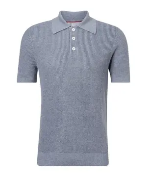Brunello Cucinelli Linen And Cotton Polo Shirt