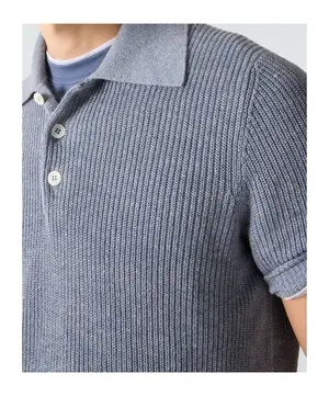 Brunello Cucinelli Linen And Cotton Polo Shirt