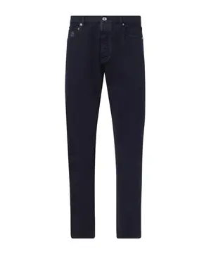 Brunello Cucinelli Mid-rise Straight Jeans - Black