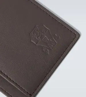 Brunello Cucinelli Debossed Leather Card Holder