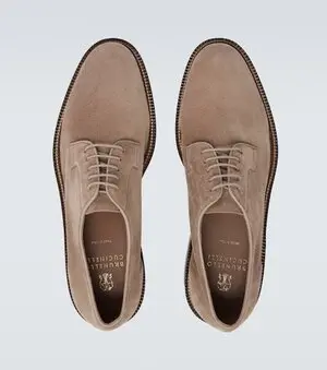 Brunello Cucinelli Suede Derby Shoes