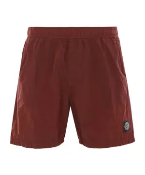 Stone Island Compass-patch Swim Shorts - Copper-colored