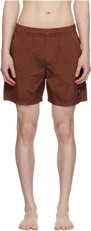 Stone Island Compass-patch Swim Shorts