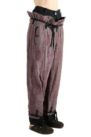 COMMUNS Lace Overlay Pants