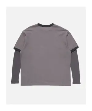 Acne Studios Logo-print Layered T-shirt - Gray
