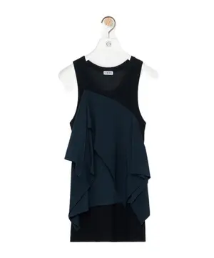 Loewe Top In Viscose Blend - Black