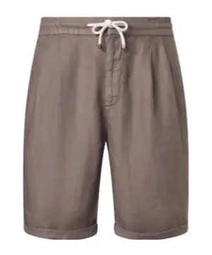 Brunello Cucinelli Linen Shorts - Gray