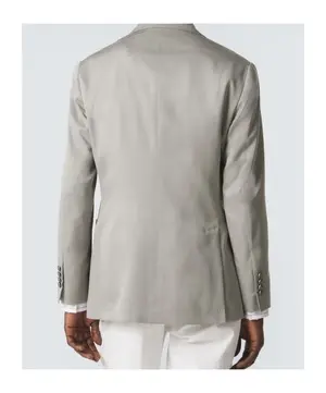 Brunello Cucinelli Double-breasted Silk Suit Jacket