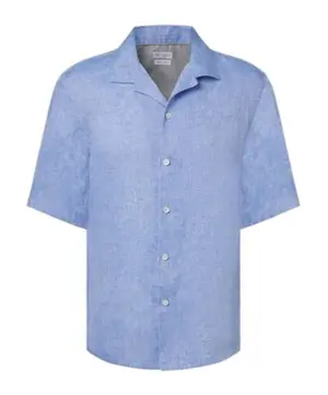 Brunello Cucinelli Linen Shirt - Blue