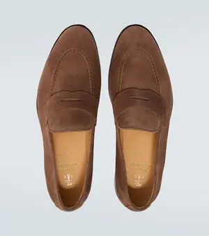 Brunello Cucinelli Suede Penny Loafers