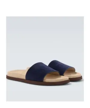 Brunello Cucinelli Suede Slides
