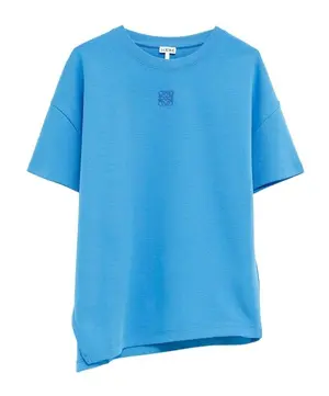 Loewe Asymmetrical T-shirt With Anagram Logo - Blue