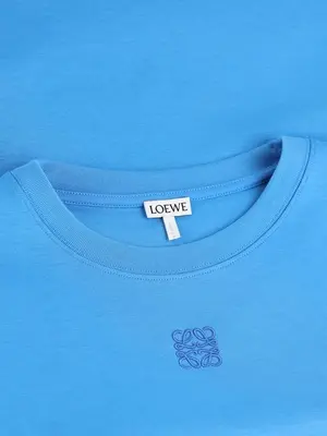 Loewe Asymmetrical T-shirt With Anagram Logo - Blue