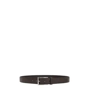 Prada Saffiano Leather Belt - Brown