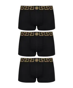 Versace Logo Boxer Briefs - Black