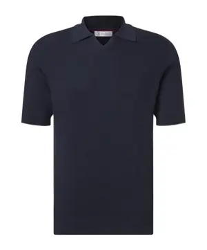 Brunello Cucinelli Cotton Polo Shirt - Blue