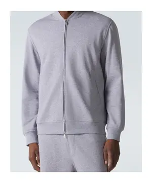 Brunello Cucinelli Cotton-blend Jersey Zip-up Sweater
