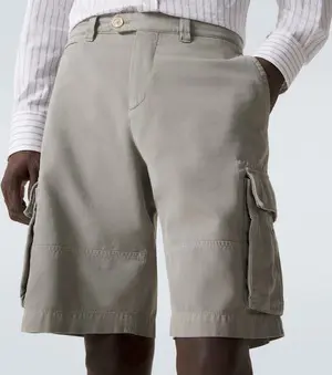 Brunello Cucinelli Cotton Cargo Shorts