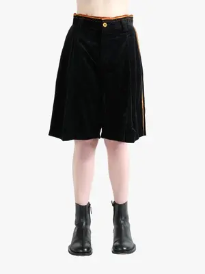 COMMUNS Velour Wide-leg Shorts