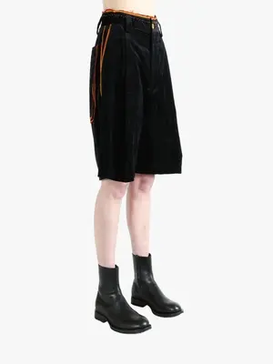 COMMUNS Velour Wide-leg Shorts