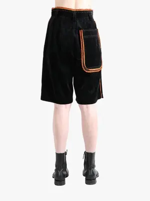 COMMUNS Velour Wide-leg Shorts