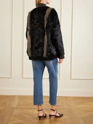Valentino Garavani Paneled Faux Fur Coat