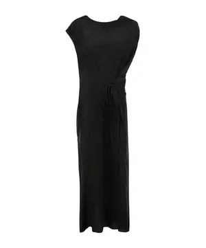 P.a.r.o.s.h Cowl-neck Midi Dress - Black