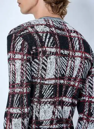 VIVIENNE WESTWOOD Plaid Piqué Sweater - Gray