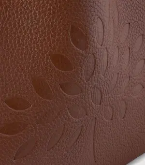 Mulberry Leather Tree Tote Bag