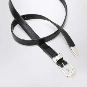 Our Legacy Calfskin Leather Belt - Black
