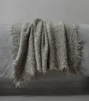 SOCIETY LIMONTA Alpaca Mastice Blanket - Grey